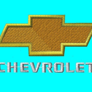 CHEVROLET Car Logo | Digitized Embroidery Design in Dst Dsb Pes Jef Sew ...