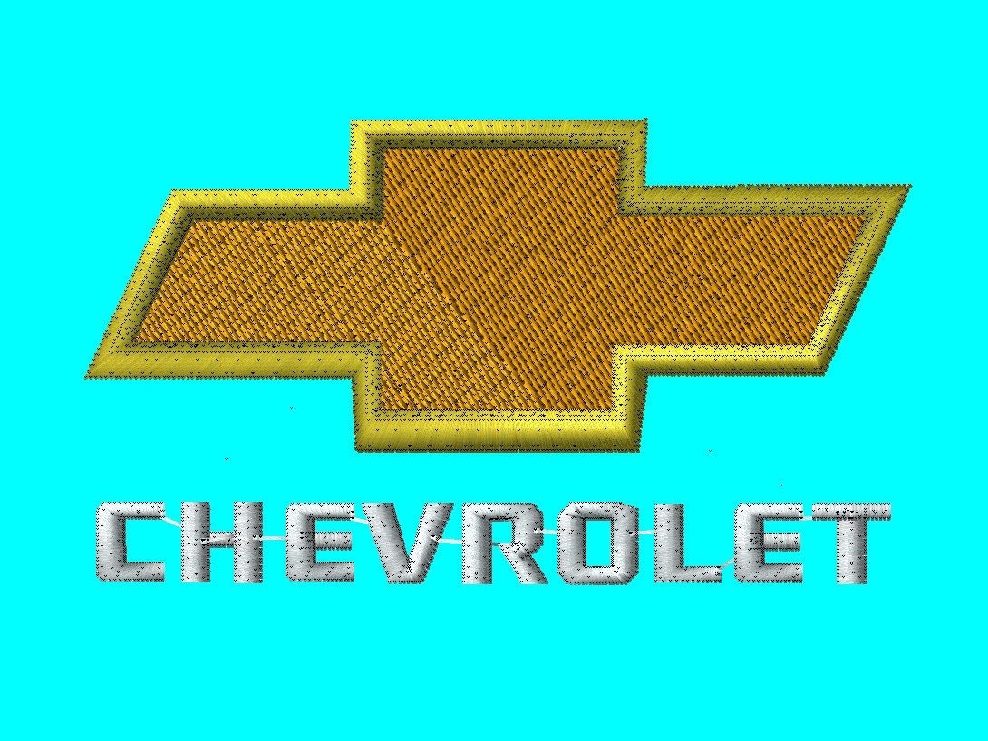 CHEVROLET Car Logo | Digitized Embroidery Design in Dst Dsb Pes Jef Sew ...
