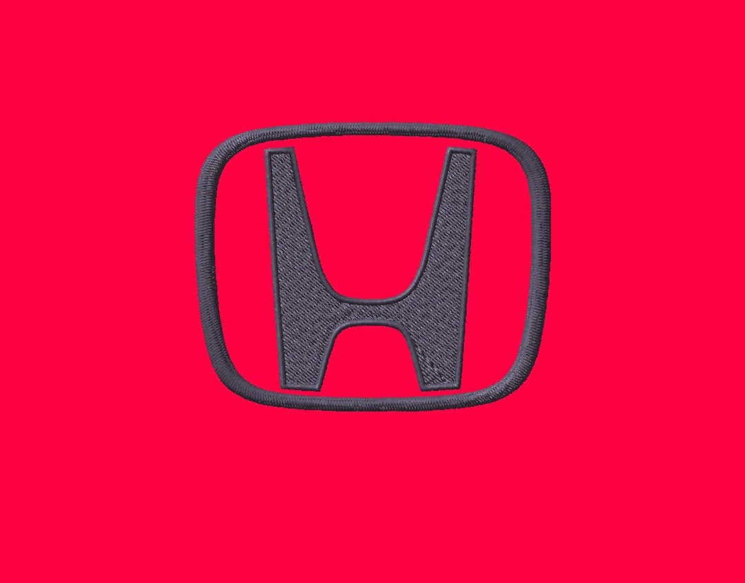 HONDA Emblem Car Logo 2 SIZES Digitized Embroidery Design in Dst Pes ...