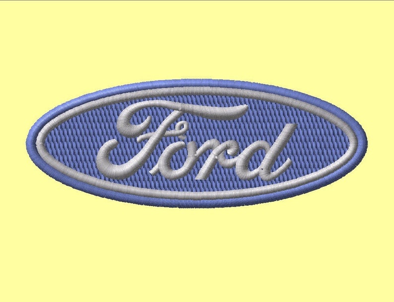 F O R D Car Logo Digitized Embroidery Design Dst Dsb Pes Jef Sew Hus U ...