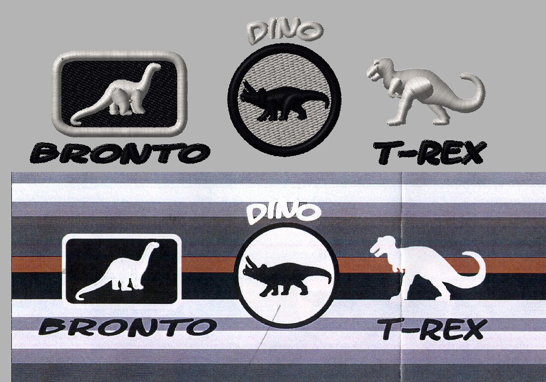 Dino Bronto Trex Digitized Embroidery Design in Dst Pes Dsb Jef Sew Xxx ...