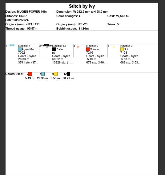 MUGEN Logo | Digitized Embroidery Design in Dst Dsb Pes Jef Sew Hus U ...