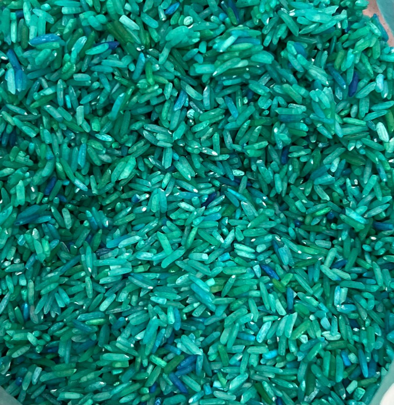 3 Cups of Sensory Rice- Enviroment Play- Ocean Floor - Etsy