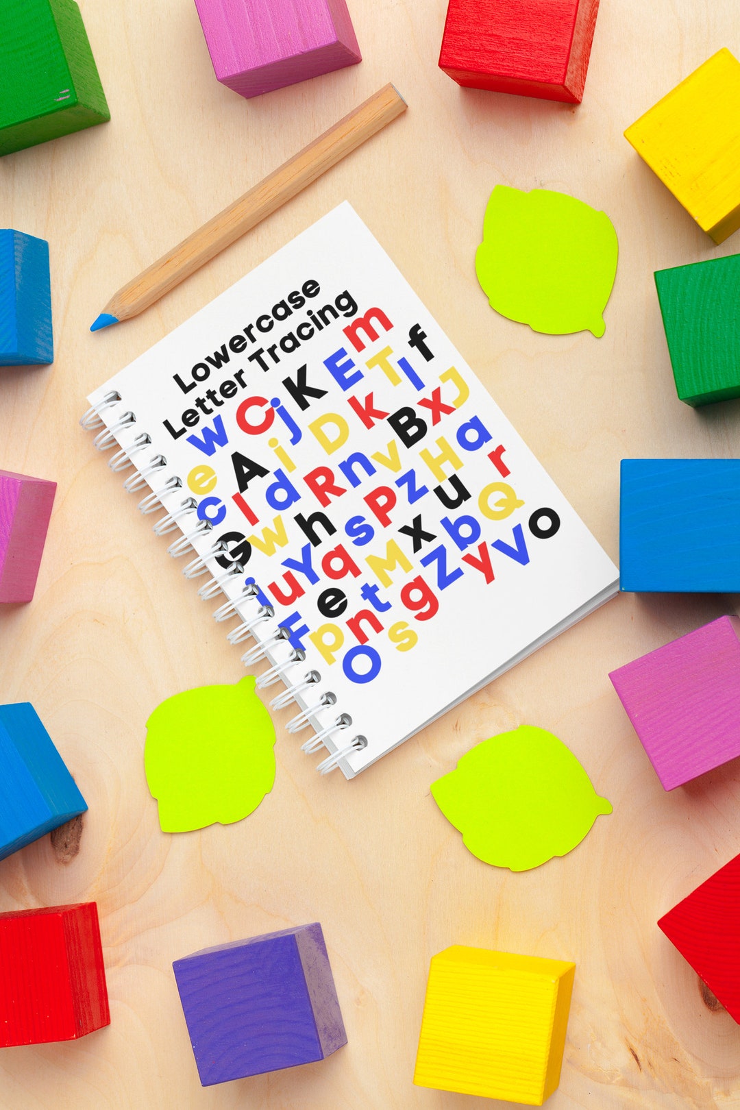Lowercase Letters Dry Erase Level 2 Notebook - Markers and Cleaning ...