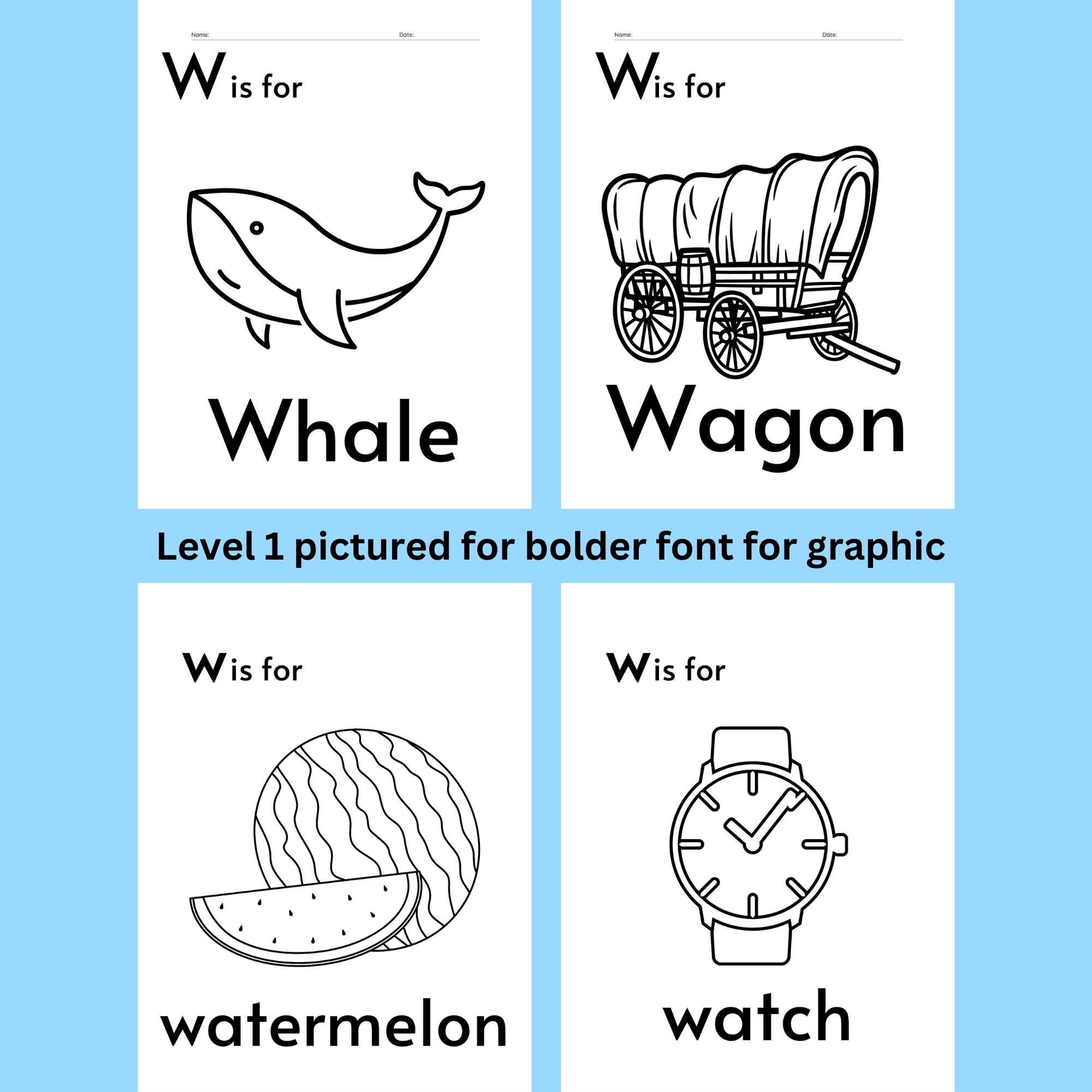 Alphabet Letter of the Week Coloring and Tracing Sheets- 104 Sheets - Etsy