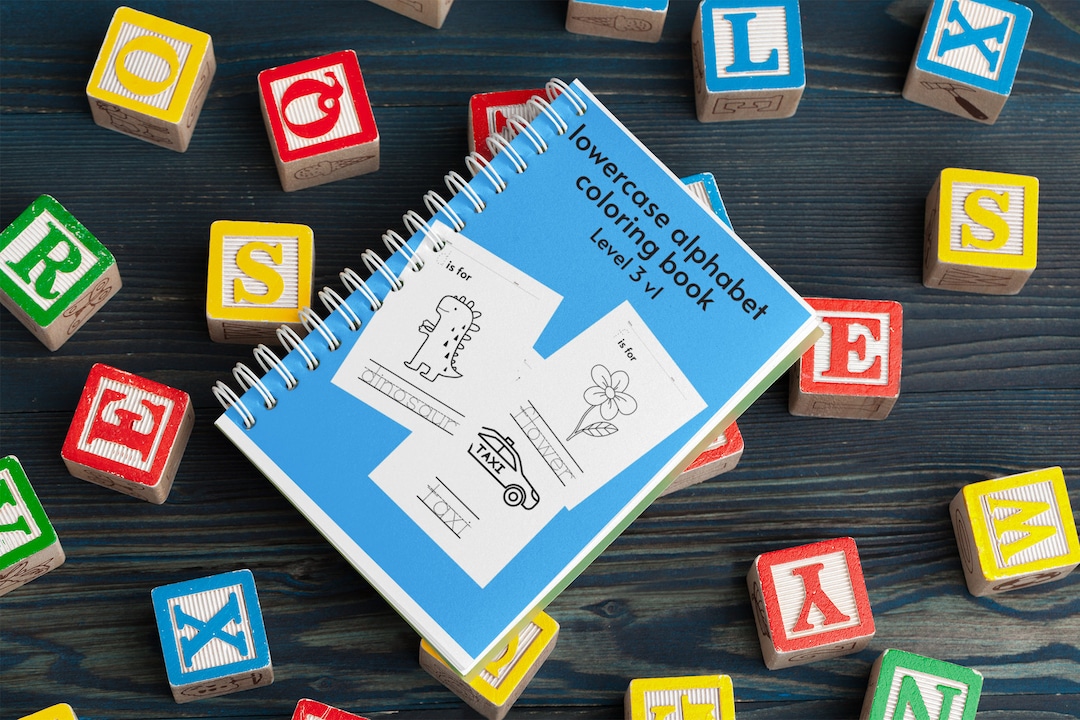 Level 3- Alphabet Coloring 26 Week Lesson Plan- 3y+ -crayons Included ...