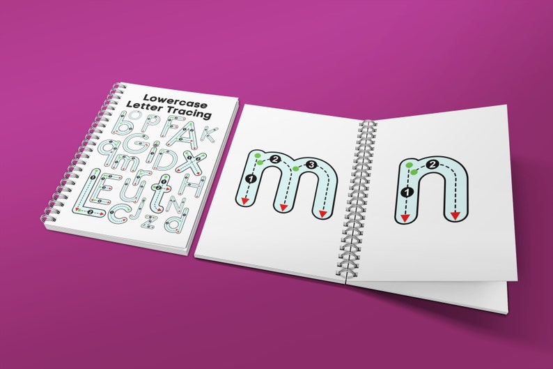 Lowercase Letters Dry Erase Level 1 Trace Book - Markers and Cleaning ...