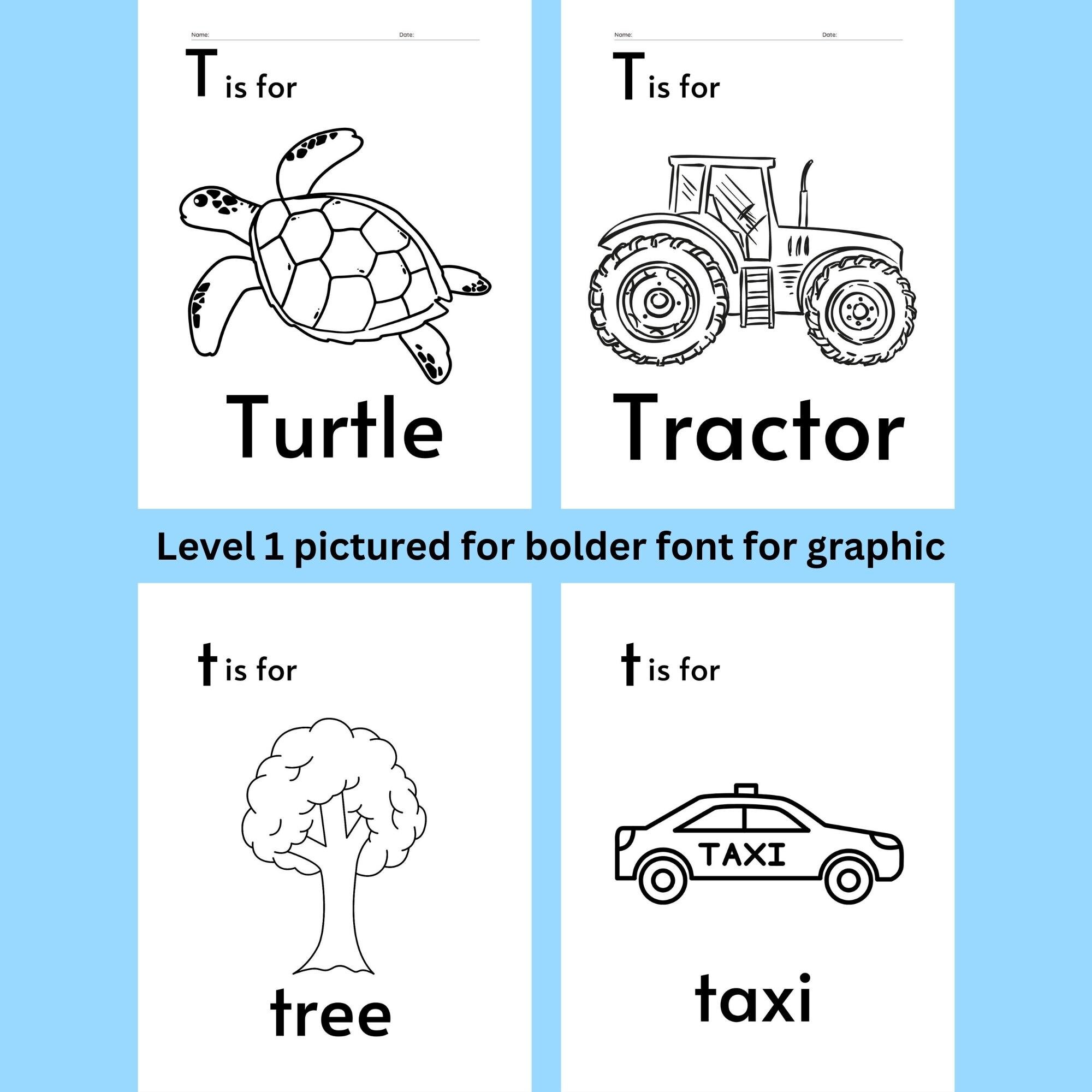 Alphabet Letter of the Week Coloring and Tracing Sheets- 104 Sheets - Etsy