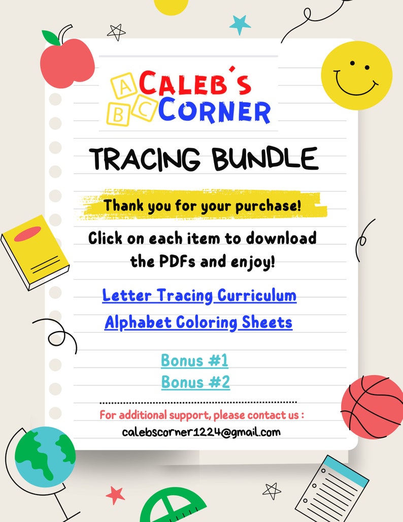 Tracing Bundle- Digital Download - Etsy