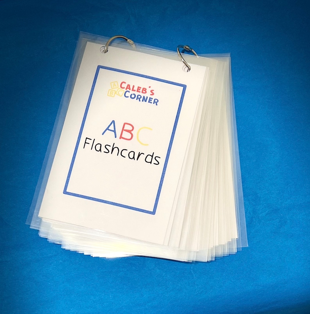 Pocket Laminated Alphabet Flash Cards - Etsy