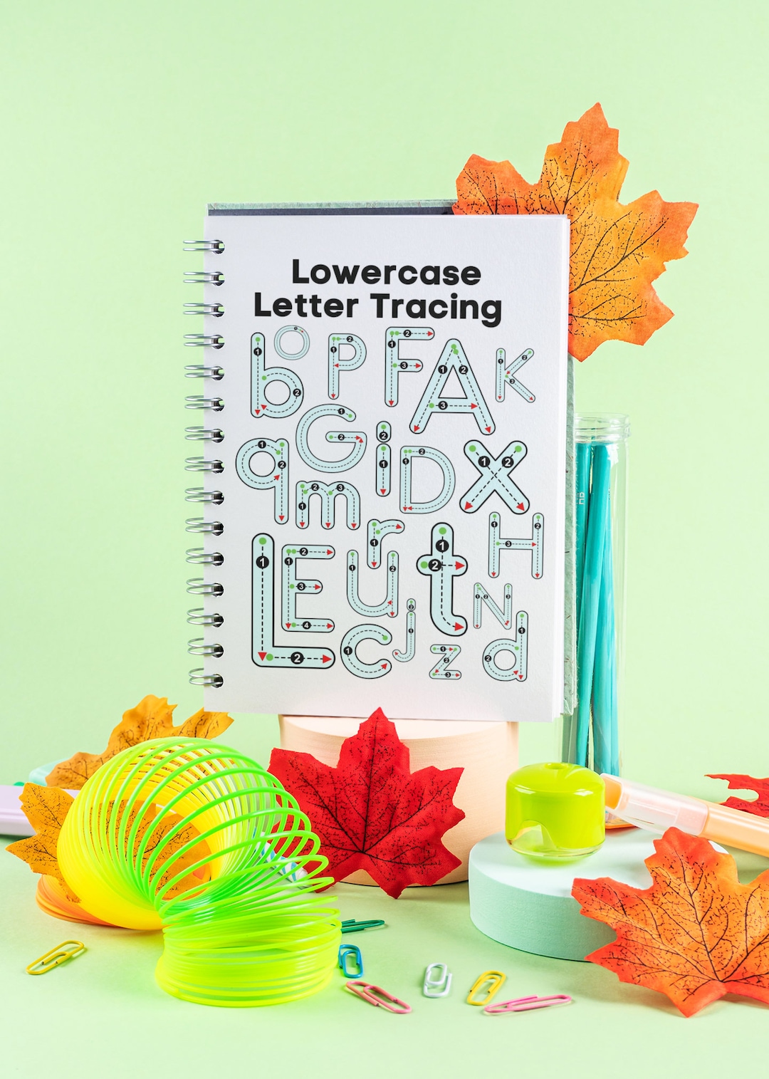 Lowercase Letters Dry Erase Level 1 Trace Book - Markers and Cleaning ...