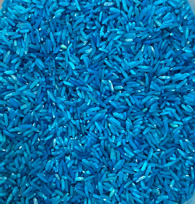 3 Cups of Sensory Rice- Enviroment Play- Ocean Floor - Etsy