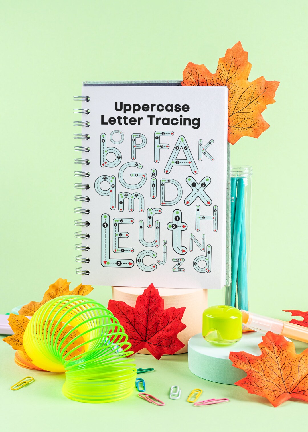 Uppercase Letters Dry-erase Level 1 Tracing Book - Markers and Cleaning ...