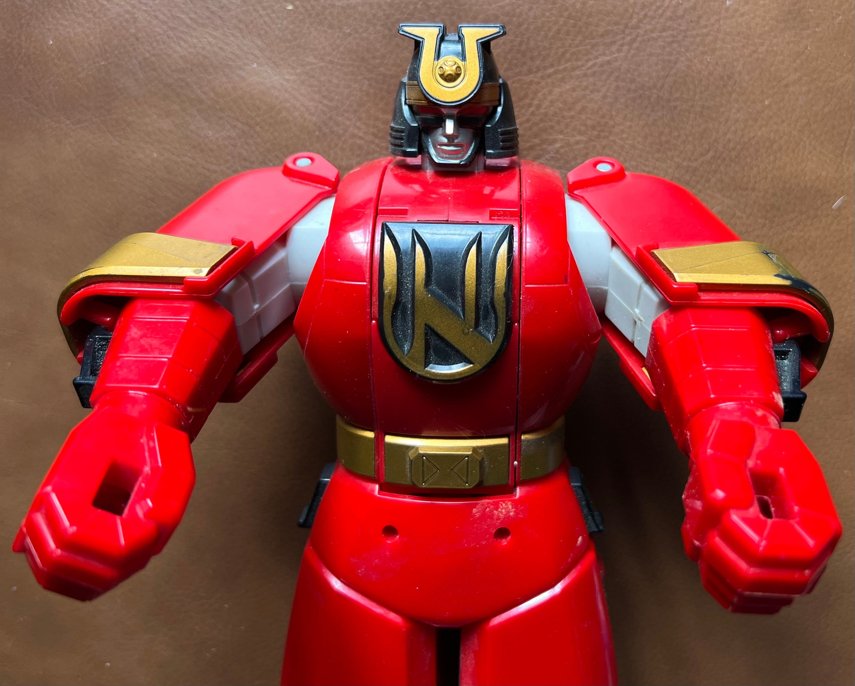 Red Power Ranger Zord Ninja Storm 11'' Morphing Figure BVS Bandai 2002 ...