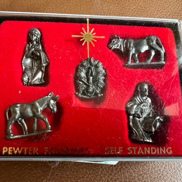 Pewter Nativity Set - Etsy
