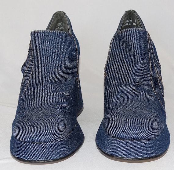 Vintage John Fluevog 1990s TASTYVOG VALIANT DENIM Pla… - Gem