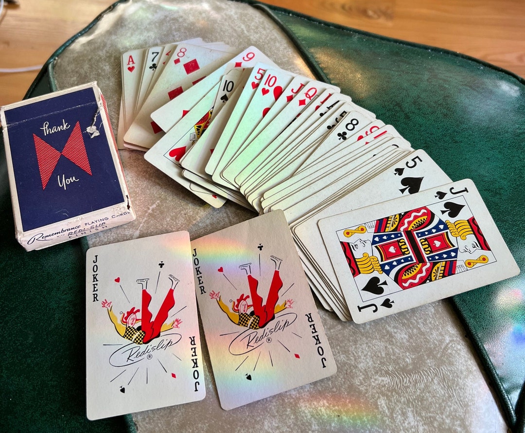 Vintage Remembrance Playing Cards With Redi Slip Finish - Etsy