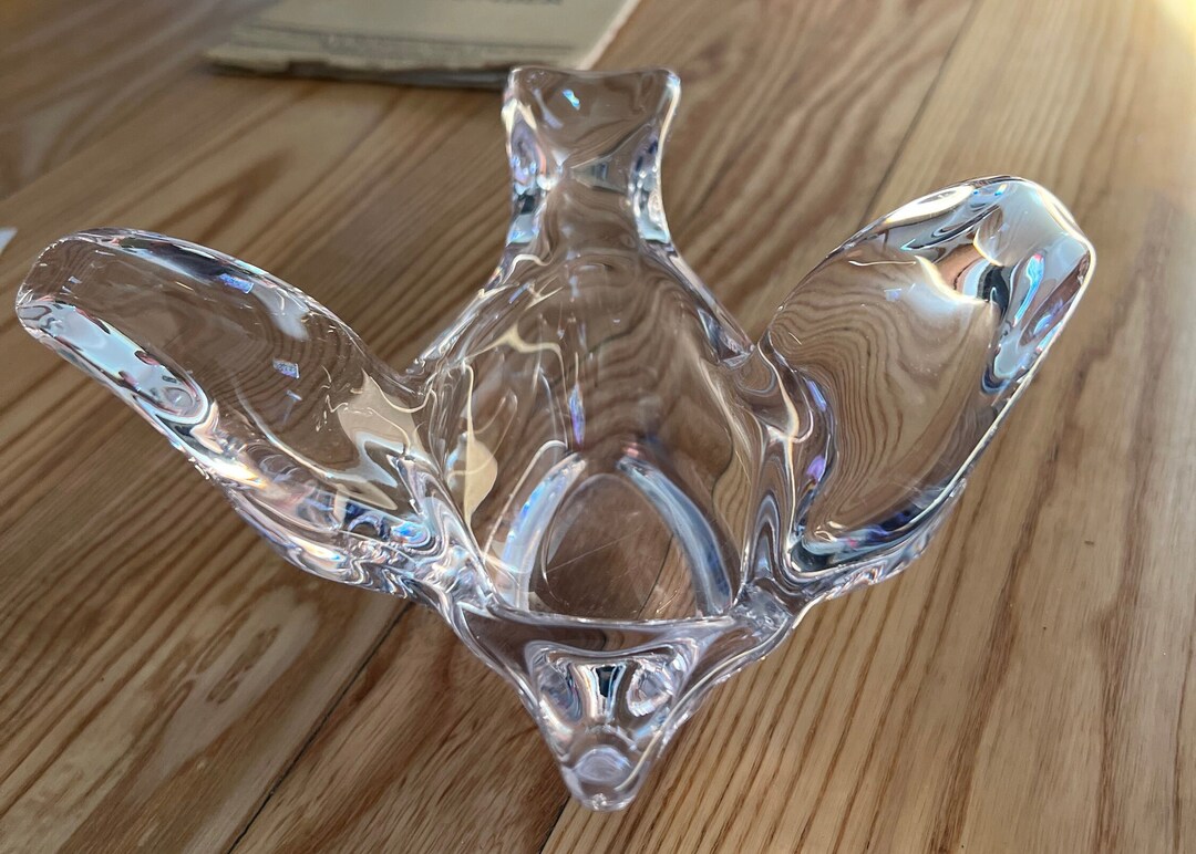 Princess House Bird Glass Sculpture Art Dish Trinket Holder Jewelry ...