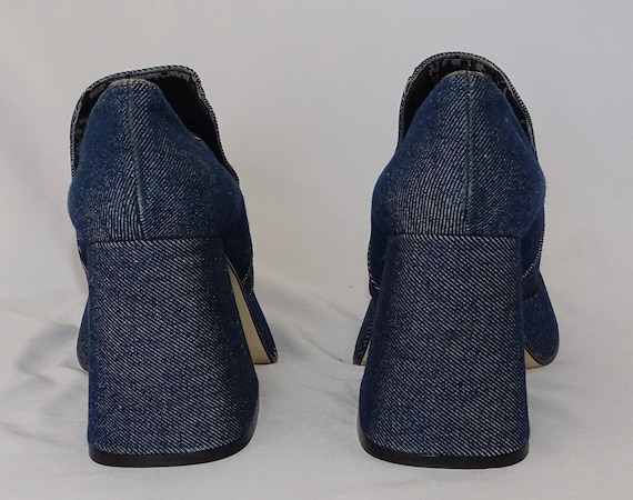 Vintage John Fluevog 1990s TASTYVOG VALIANT DENIM Pla… - Gem
