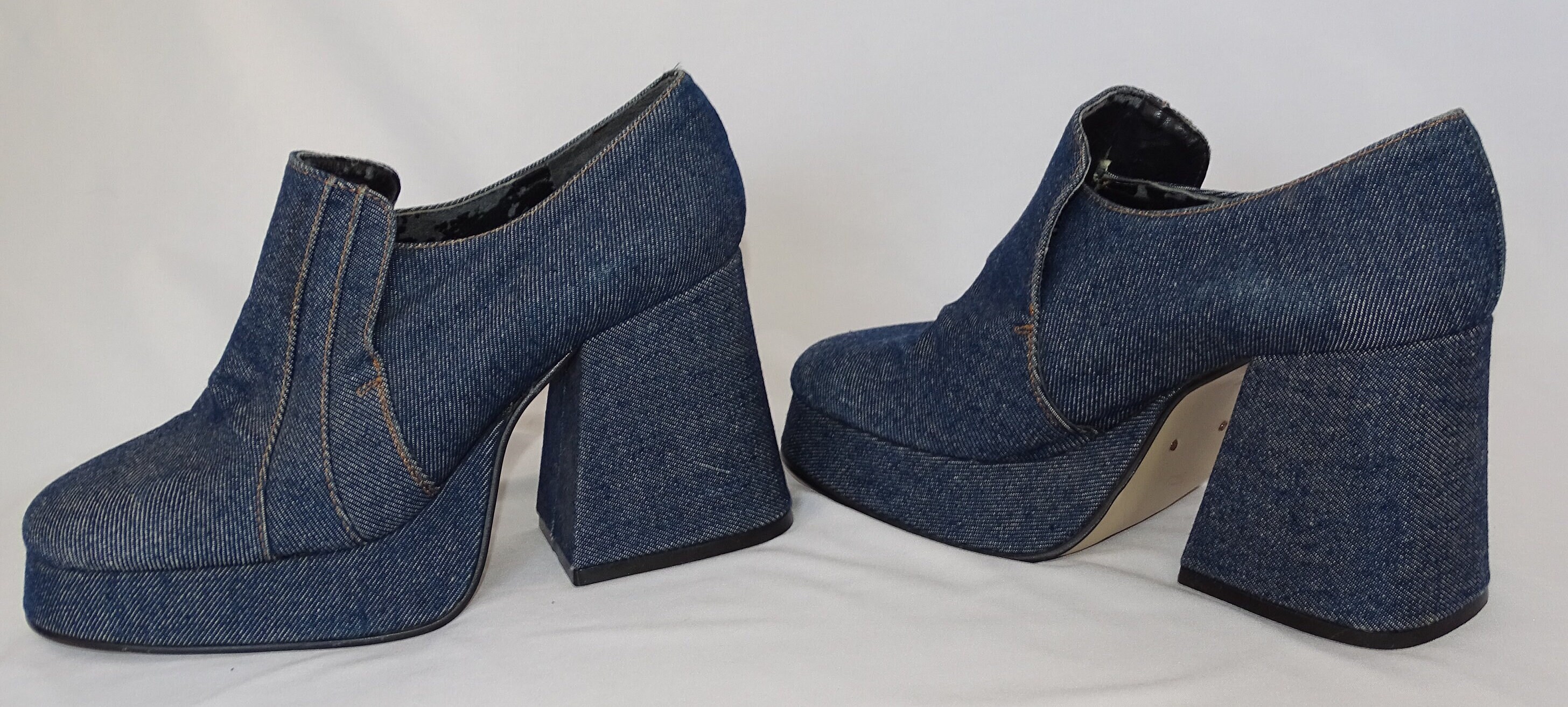 Vintage John Fluevog 1990s TASTYVOG VALIANT DENIM Platforms Womens ...