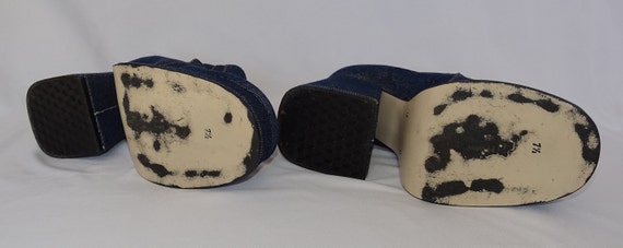 Vintage John Fluevog 1990s TASTYVOG VALIANT DENIM Pla… - Gem