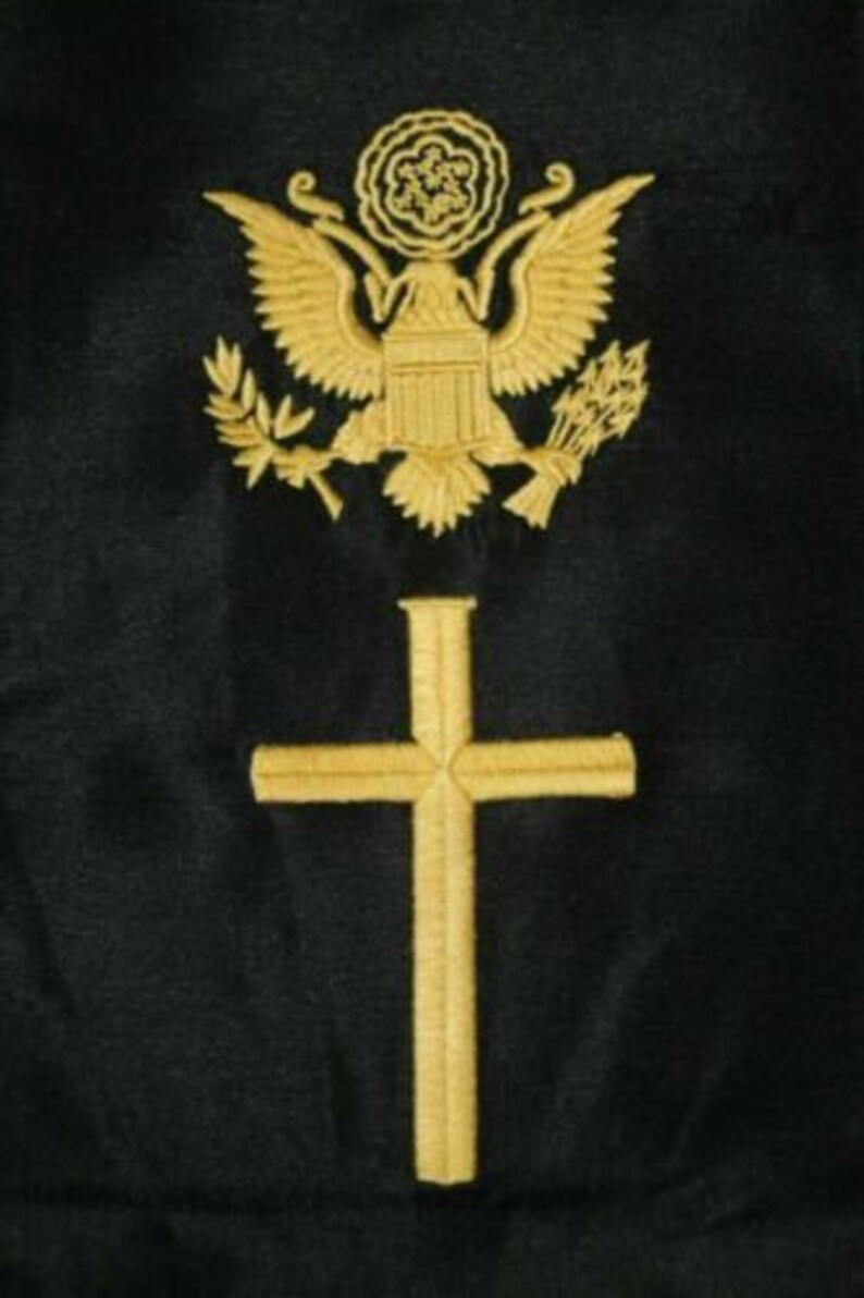 US Army Christian Chaplain Stole Sash Scarf Ww2 Vietnam Current Supeb ...