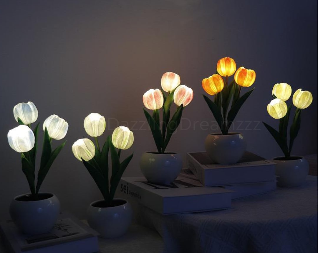 Beautiful Tulip Night Light Home Decorative Flower Lamp - Etsy Singapore