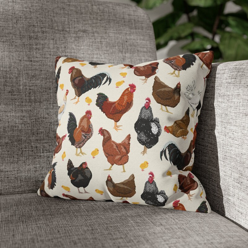Chicken Throw Pillow - Etsy