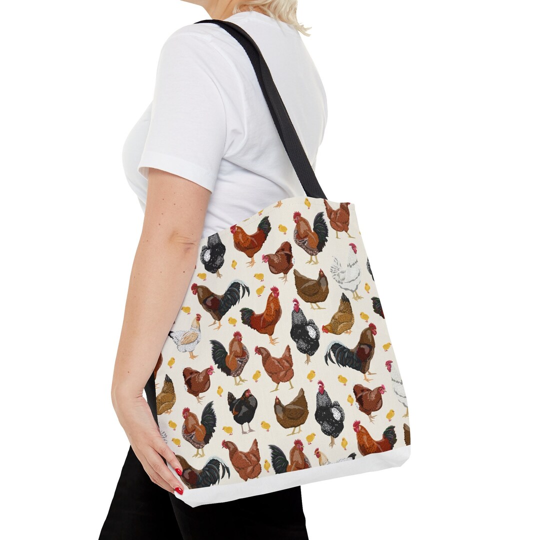 Chicken Tote Bag AOP Chicken Lover Bag Farmhouse Bag Farm - Etsy