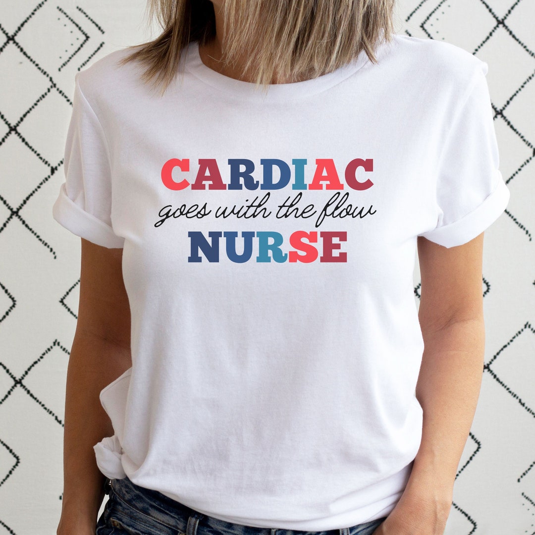 Cardiac Nurse T-shirt, Cardiac Nurse Shirt, Nurse Shirt, Cardiology ...