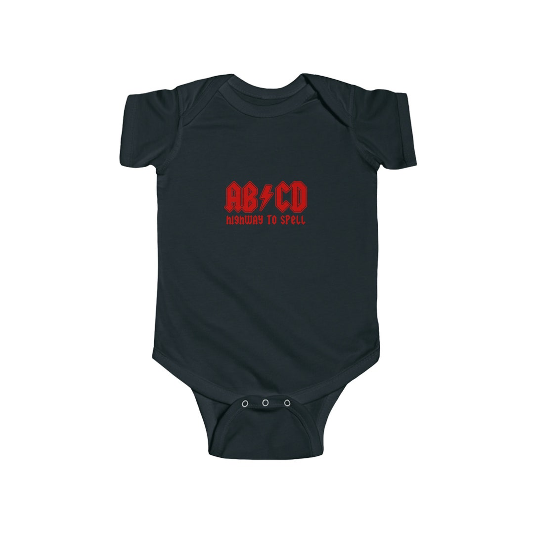 ABCD ACDC Highway to Spell Infant Fine Jersey Bodysuit - Etsy