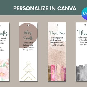 Teacher Appreciation Custom Bookmarks Gift, Last Day of School Teacher ...