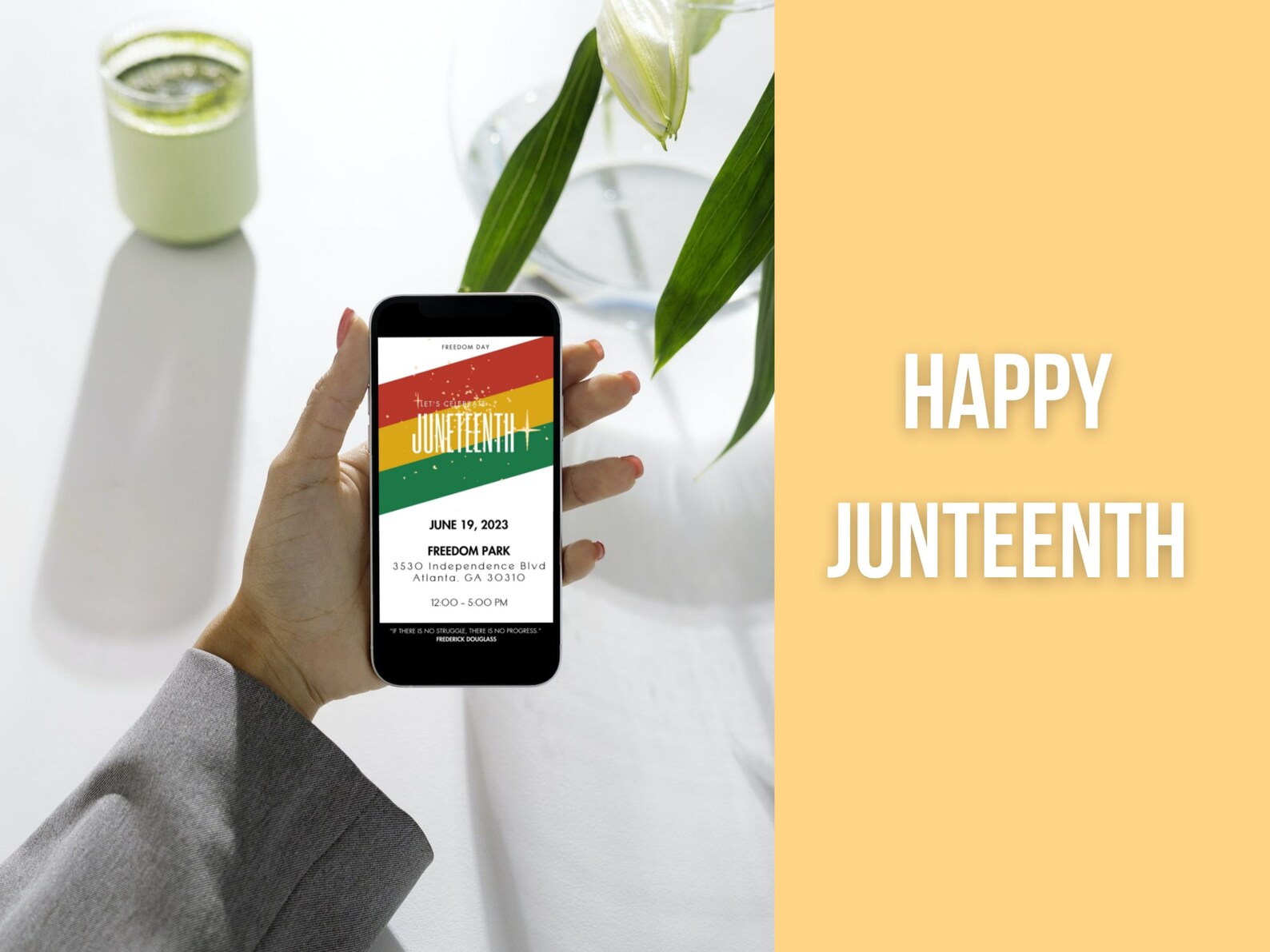 Juneteenth Party Digital Invitation, Customize in Canva - Etsy