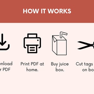 Printable Classroom Valentine Card, School Valentine Favor Tags, Juice ...