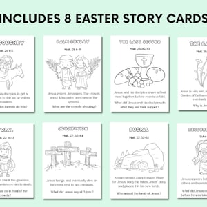 The Easter Story Coloring Spinner Wheel, Easter Activities for Kids ...