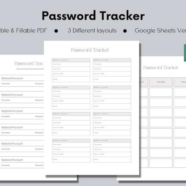 Password Keeper - Etsy