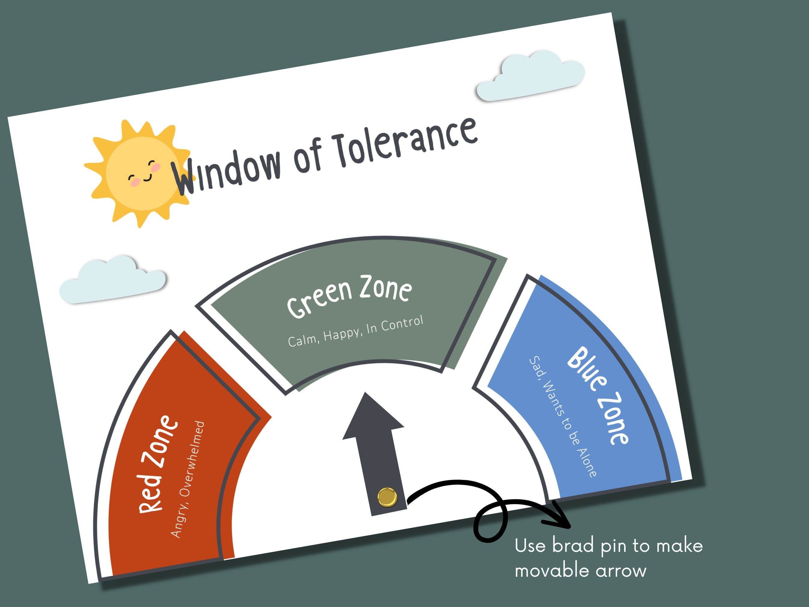 Kids Window of Tolerance Poster, Worksheet for Kids, Polyvagal Theory ...