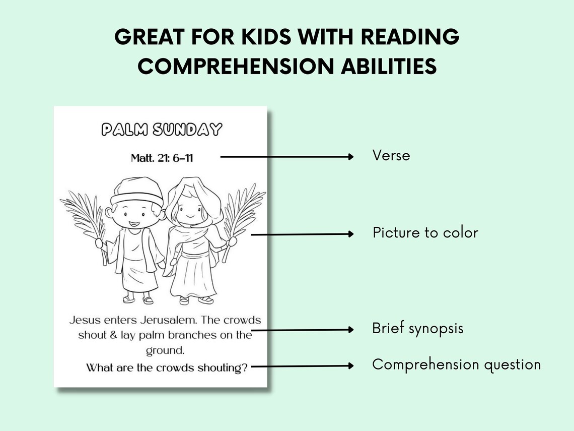 The Easter Story Coloring Spinner Wheel, Easter Activities for Kids ...