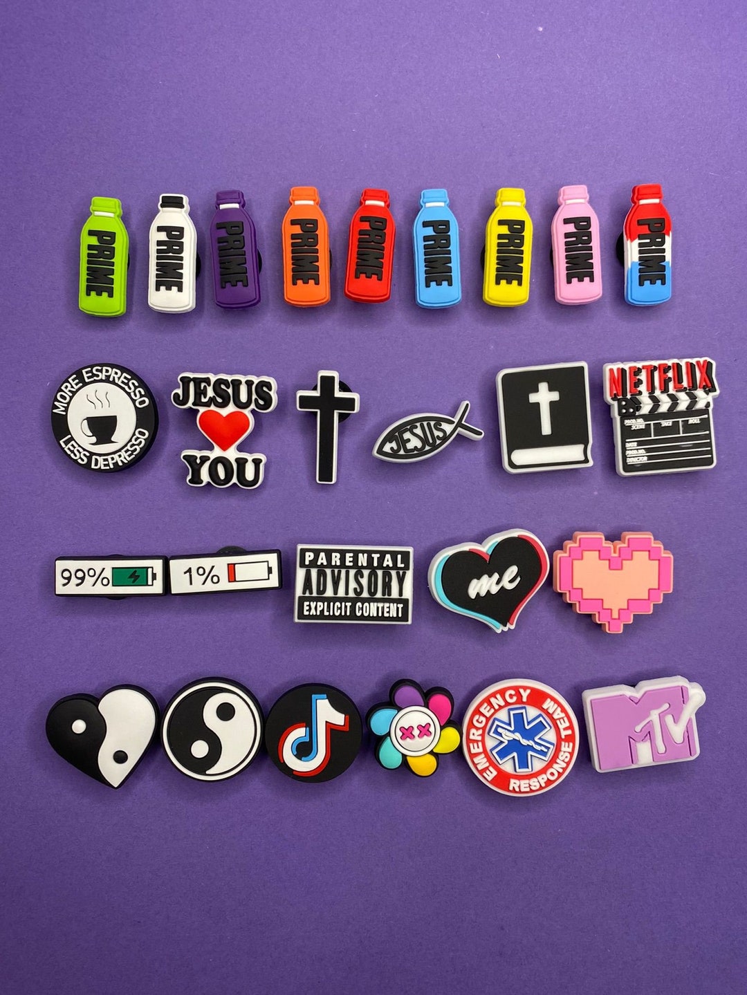 Croc Shoe Charms Drink Bottle Prime and More - Etsy UK