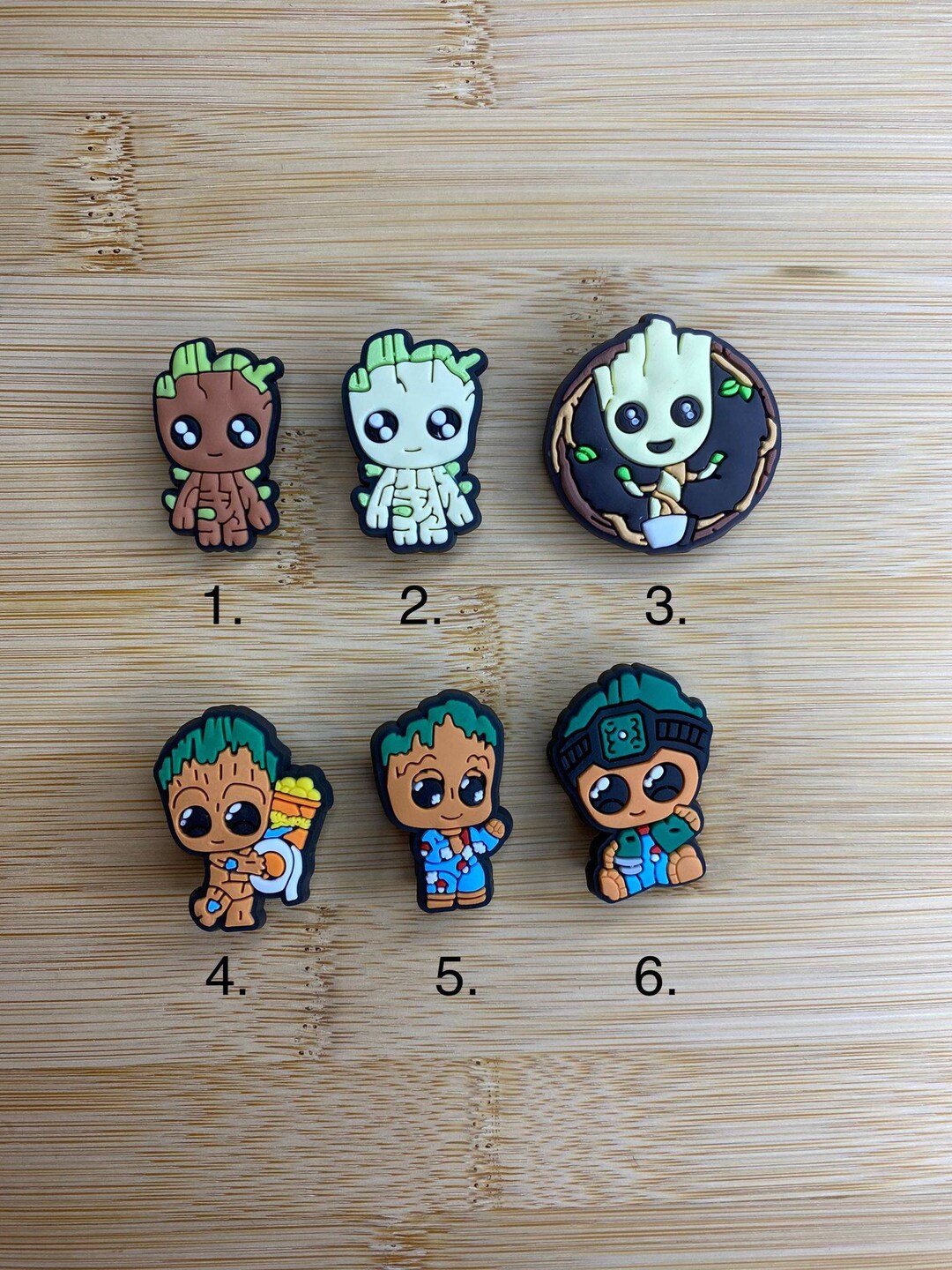 Croc Shoe Charms I'm Groot Cute Little Character Tree - Etsy