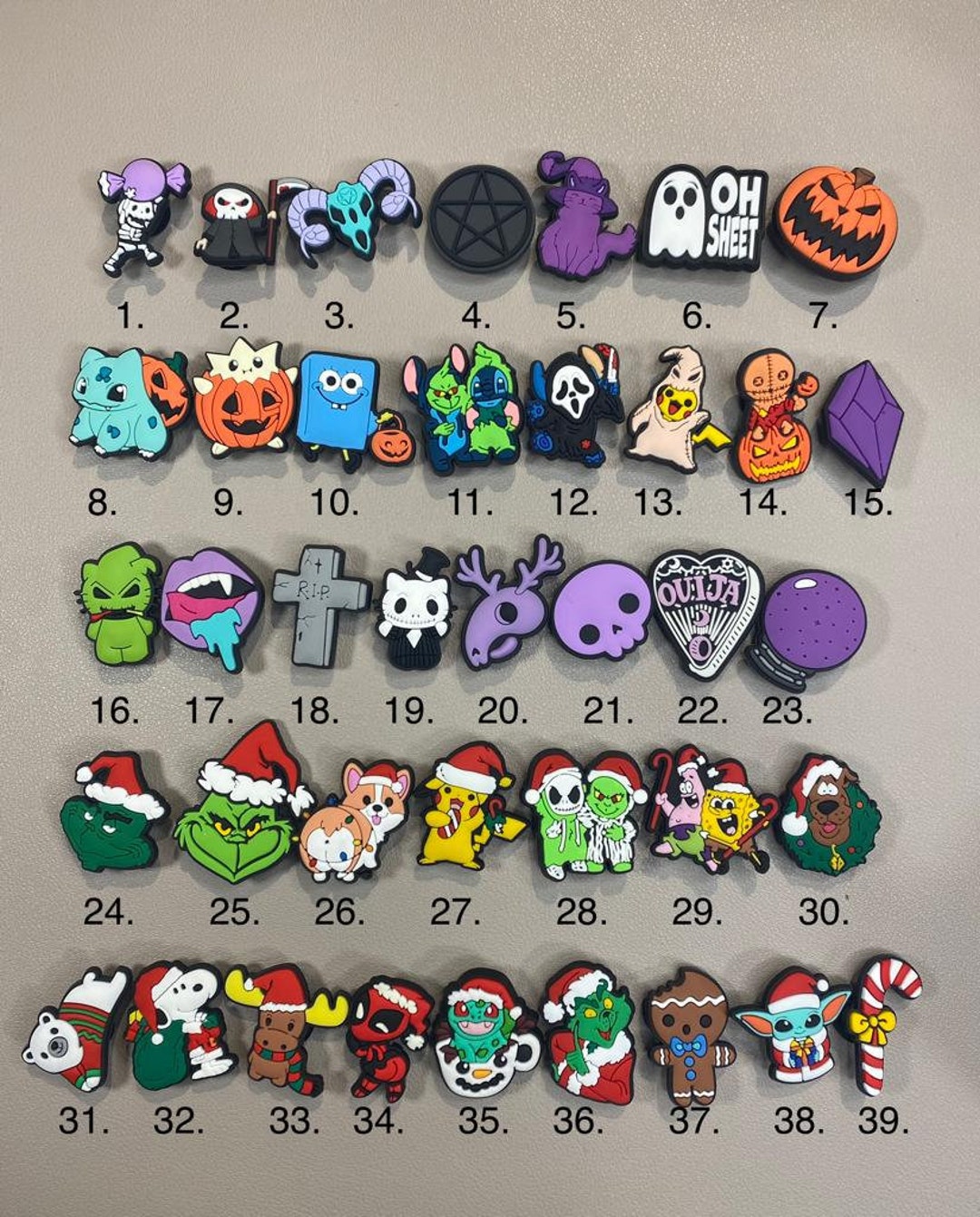 Croc Shoe Charms Cute X Eye Monsters Figures - Etsy UK