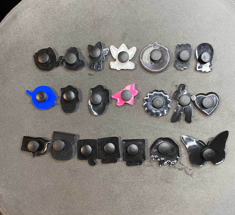 Shoe Charms to Fit Crocs Pvc Rubber Mix Styles Lips Kiss Butterfly ...