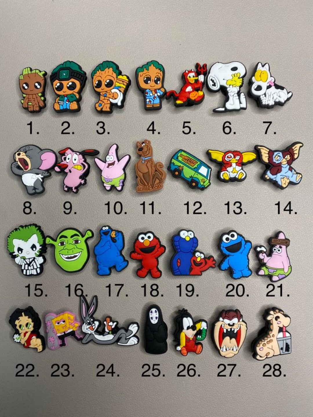 Croc Shoe Charms I'm Groot Cute Little Character Tree - Etsy UK