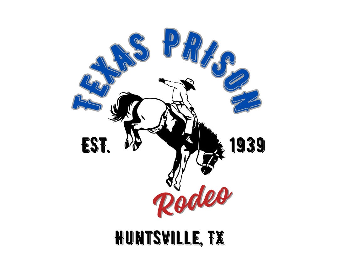Vintage Texas Prison Rodeo Poster, Retro Huntsville TX Rodeo Poster ...