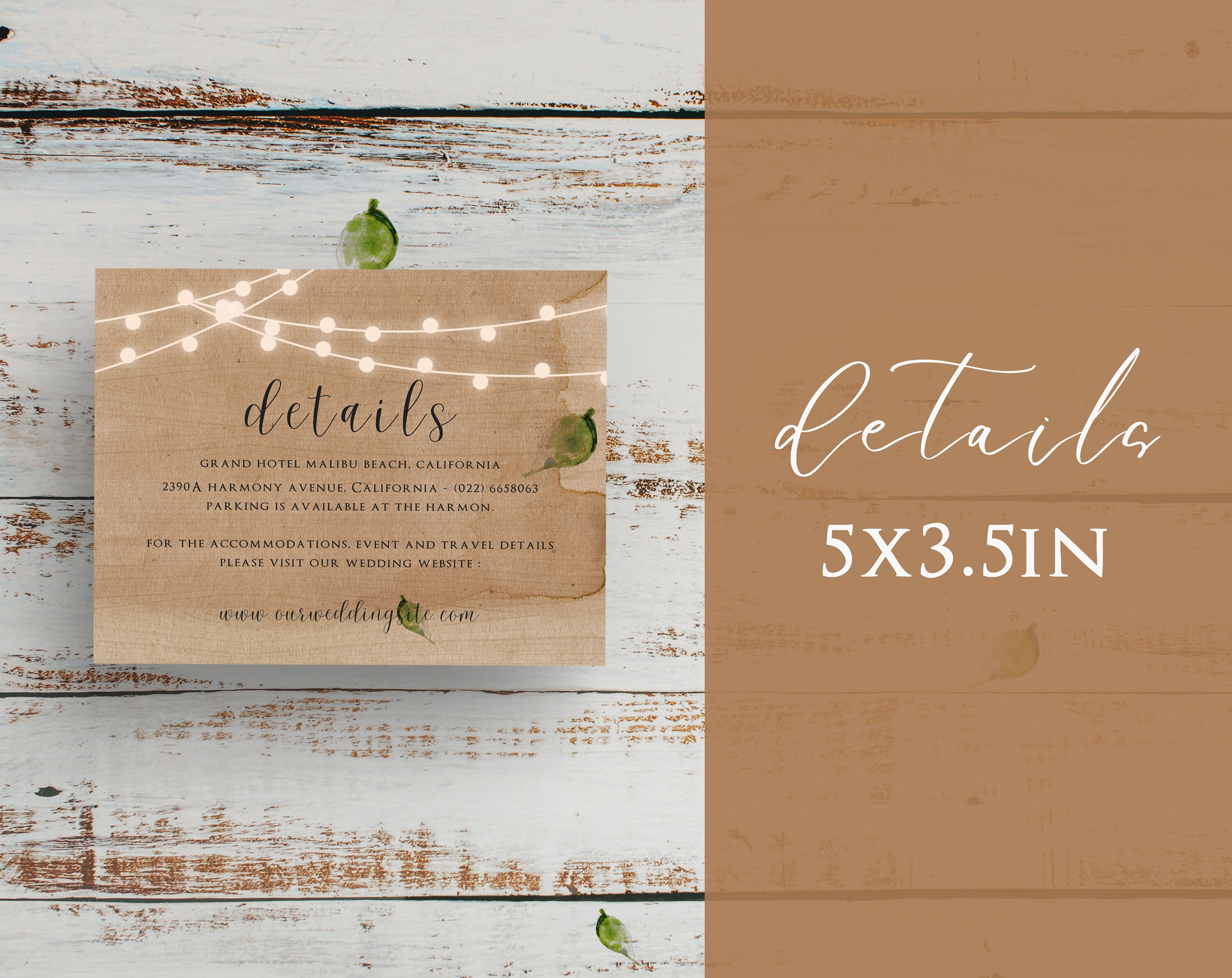 Rustic Wedding Invitation Set Rustic Theme Wedding Invitation - Etsy