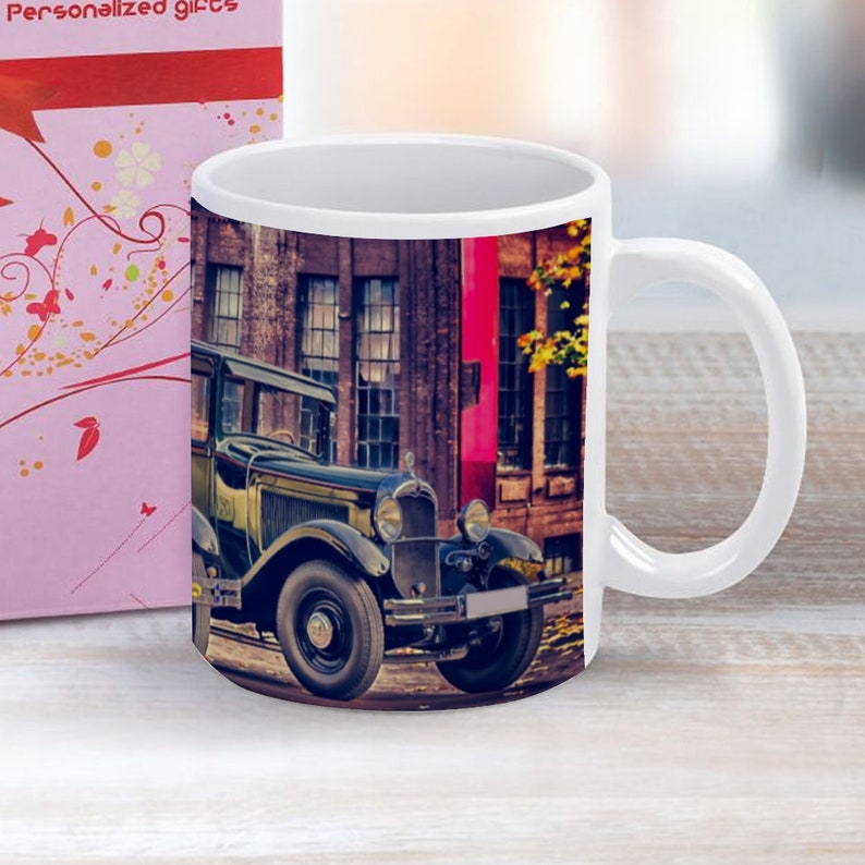 Classic Antique Car Mug Vintage Car Photo Print Coffee Mug - Etsy