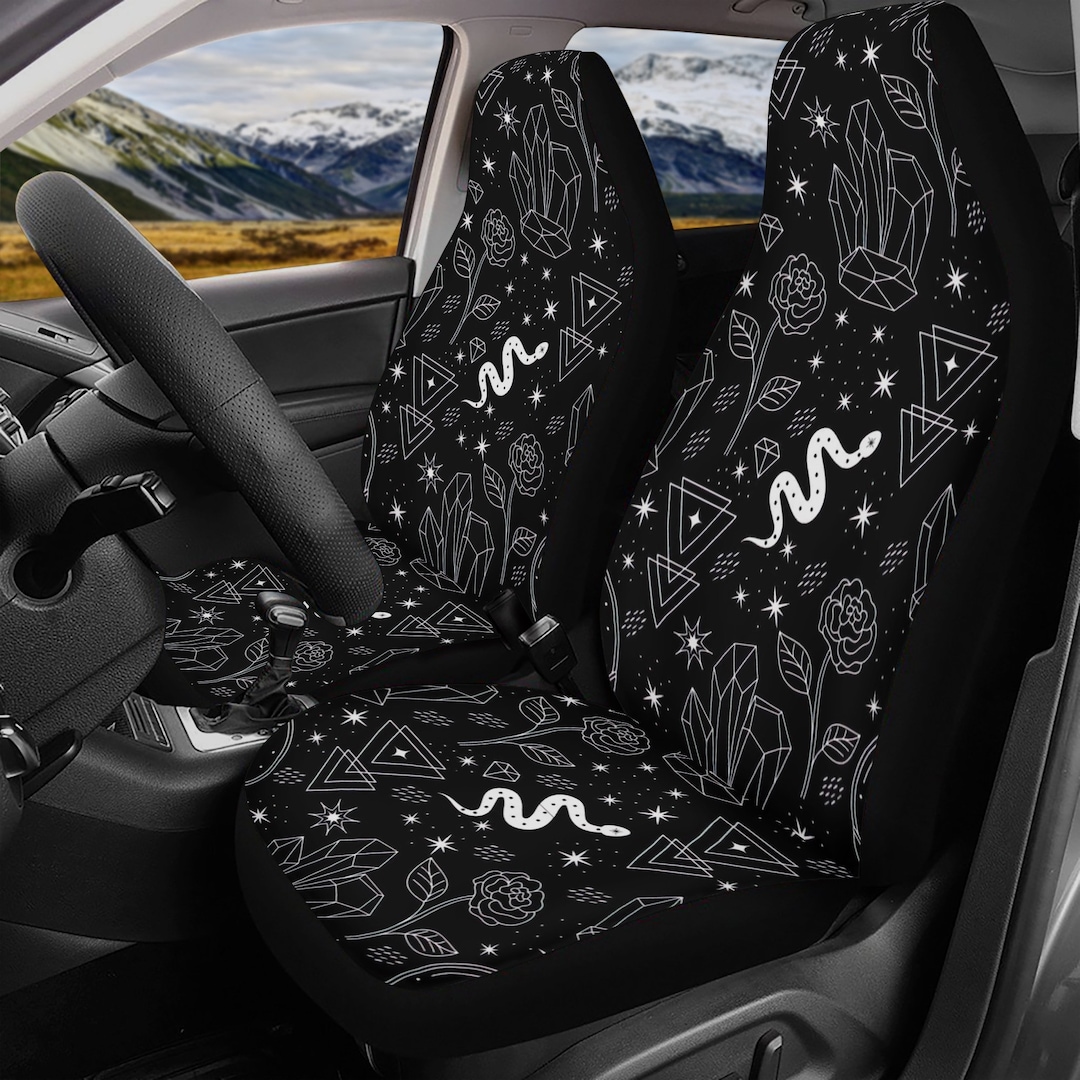 Celestial Car Seat Cover Set Front and Rear, Witchy Car Accessories ...