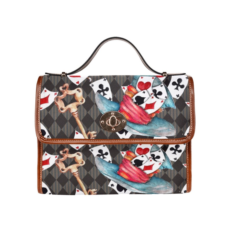 Alice in Wonderland Bag, Steampunk Satchel Handbag, Alice in Wonderland ...