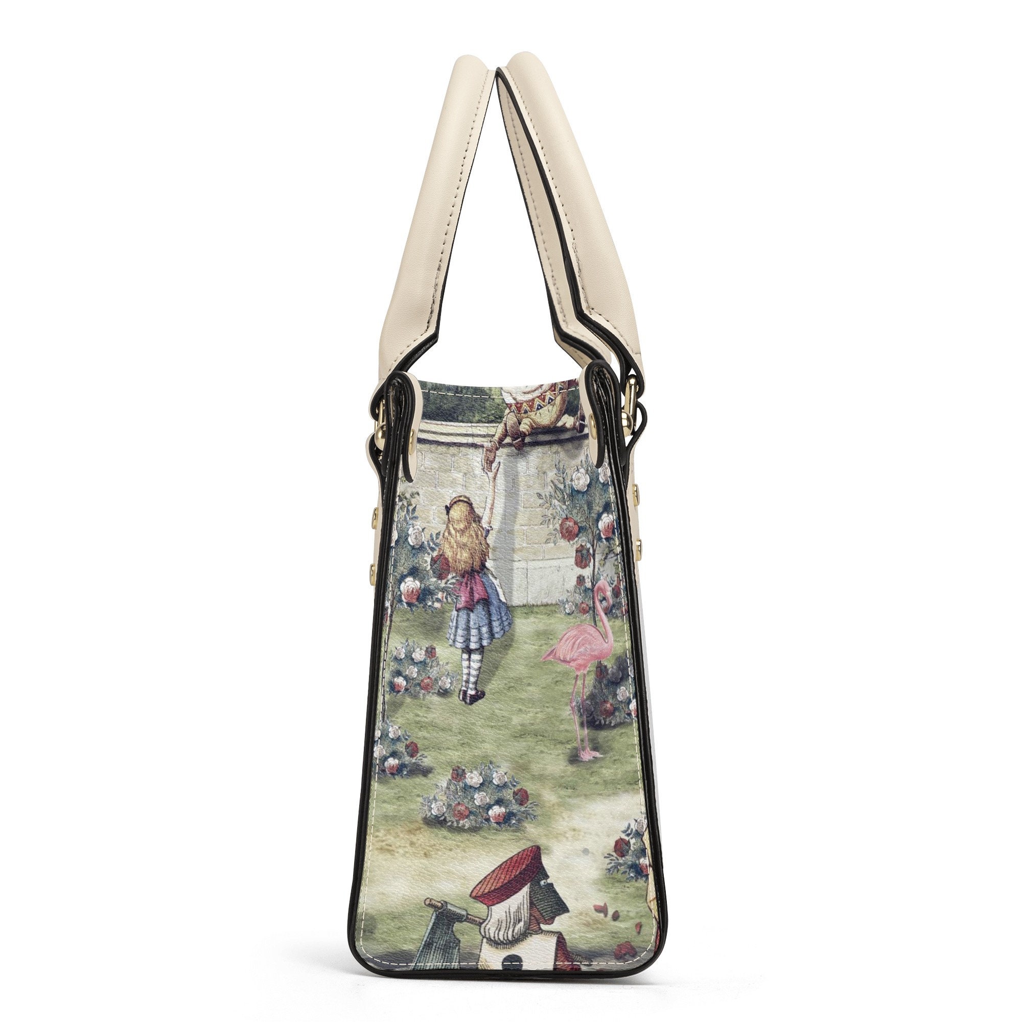 Alice in Wonderland Bag, Classic Alice Leather Tote Bag Through the ...