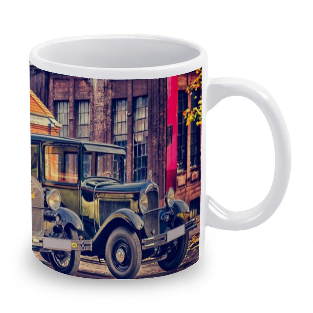 Classic Antique Car Mug Vintage Car Photo Print Coffee Mug - Etsy